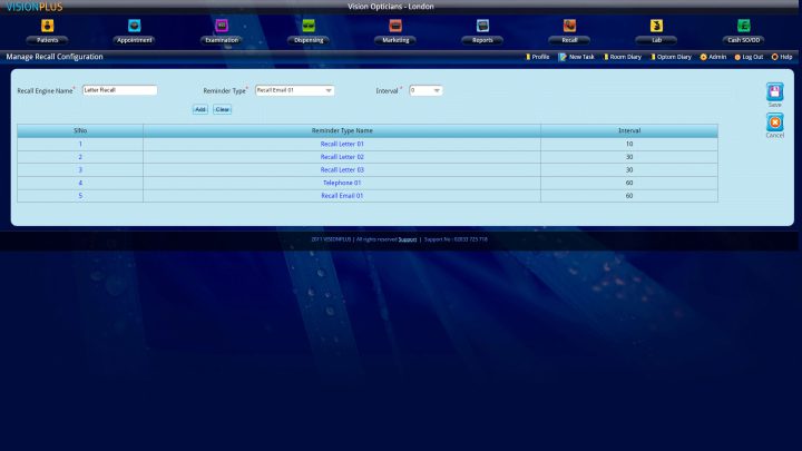 Ophthalmic Software | VisionplusPMS Modules